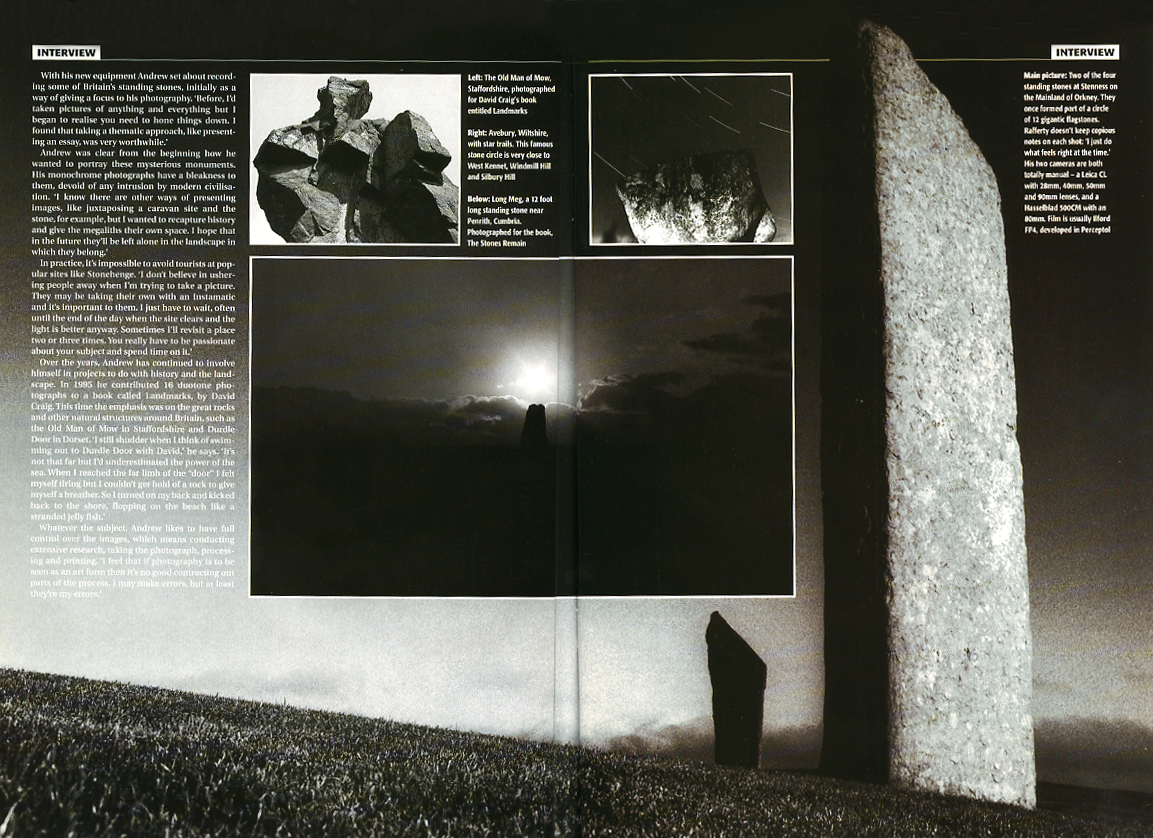 Amateur Photographer Interview 24/05/97 :: Andrew Rafferty